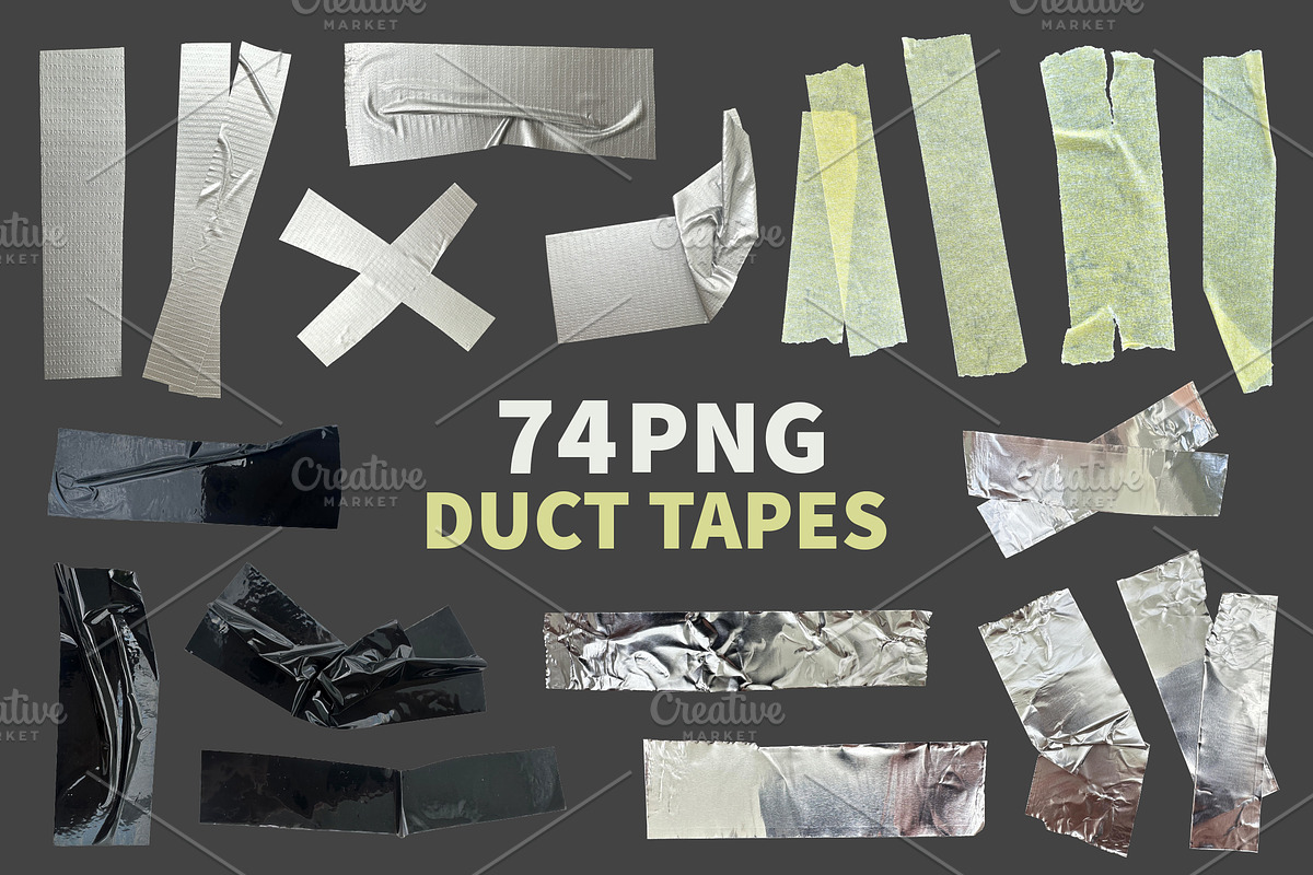 Duct Tape Texture Overlays, a Texture Graphic by alexdndz