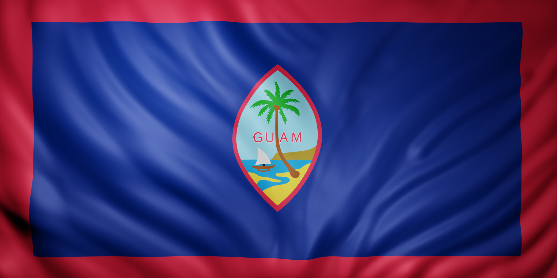 Guam flag waving, an Abstract Photo by De todo un poco
