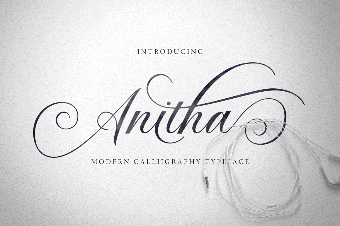 Anitha//Wedding Calligraphy Font, a Script Font by jorse