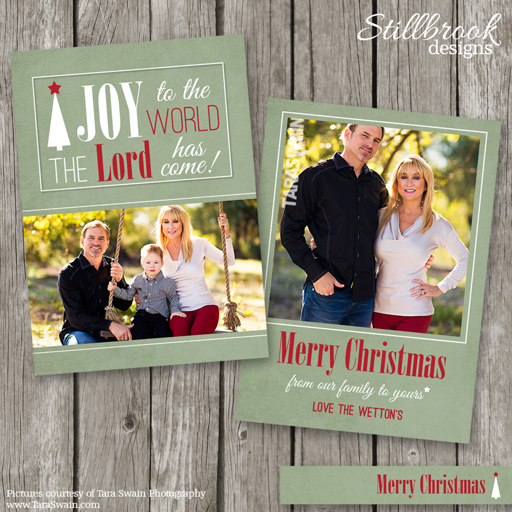 Christian Christmas Card Template, a Card Template by Stillbrook Designs
