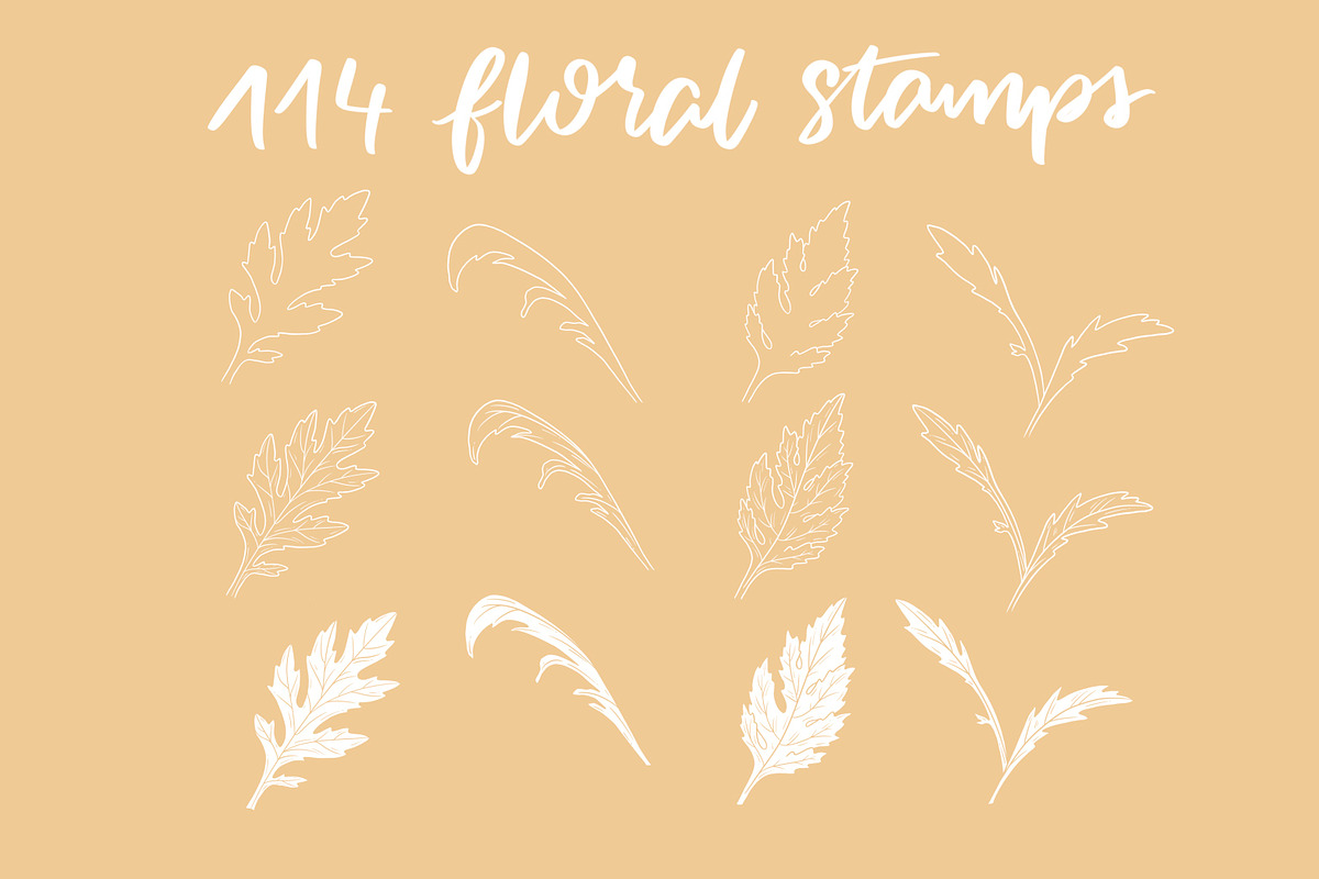 110+ Procreate Daisy Stamp Brushes, a Brush Add-On by laura.design