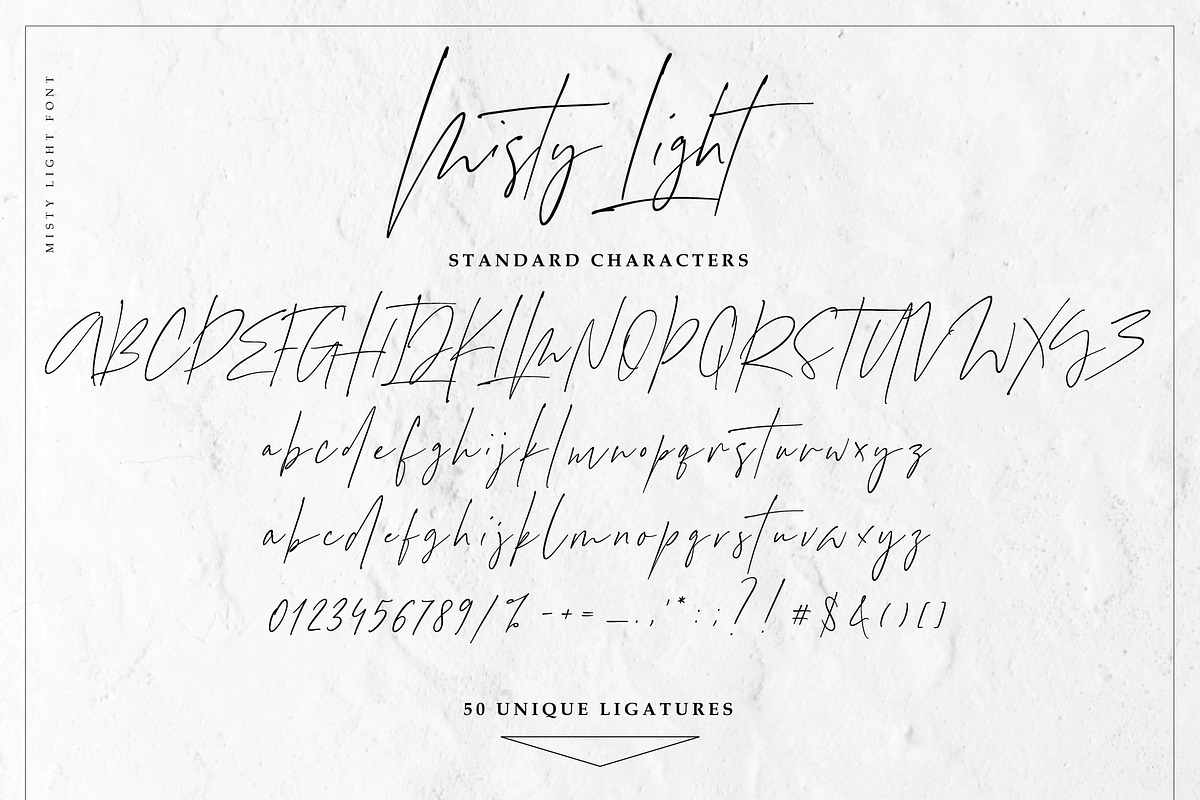 Misty Light font, a Script Font by SiDesign | misty font, misty script ...