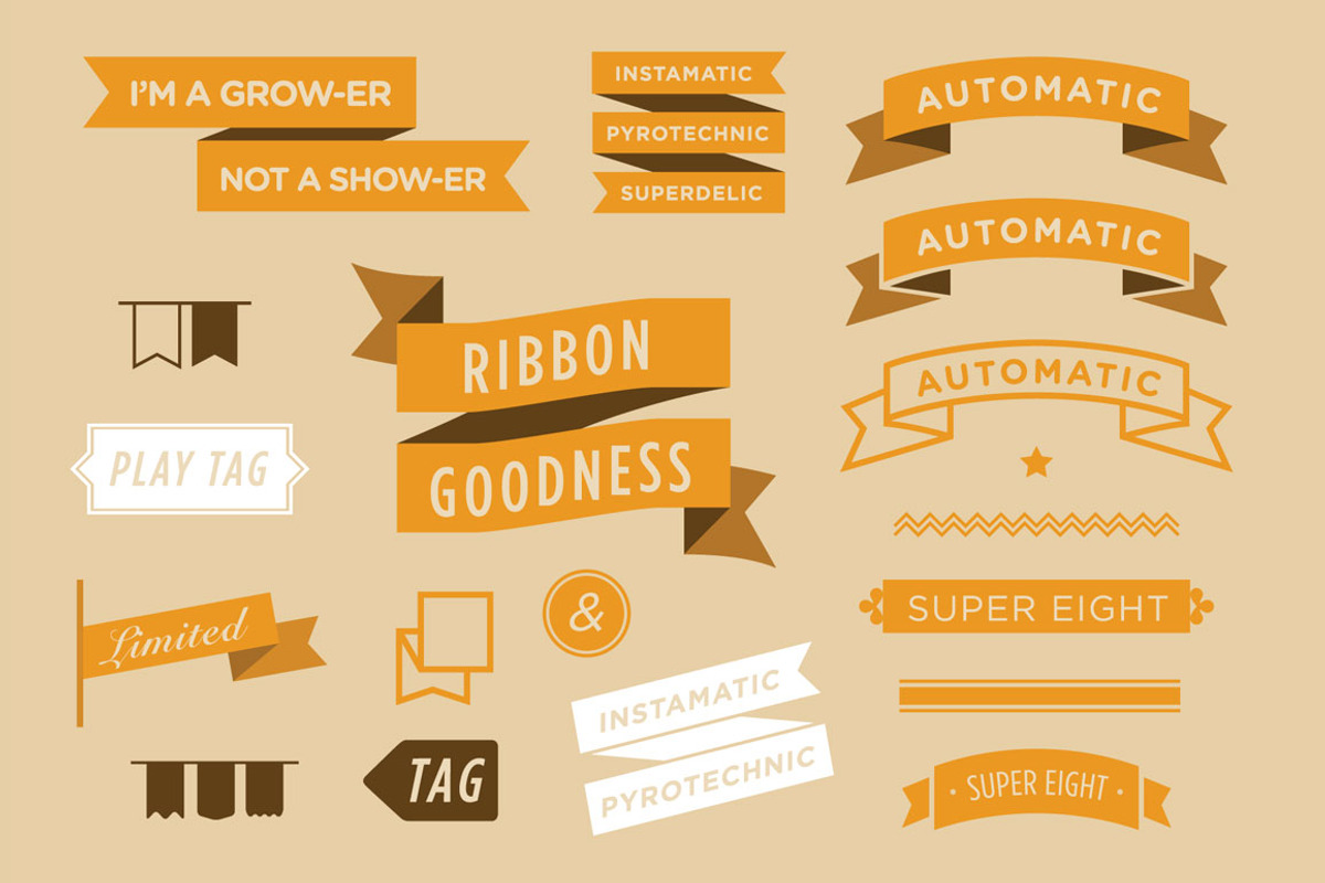Vector Ribbon Pack, a Graphic by Design Assets