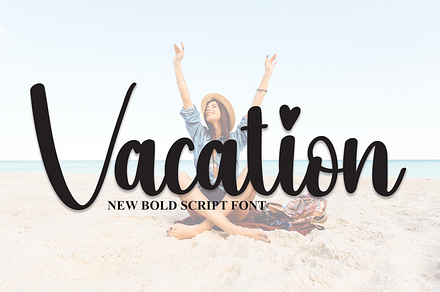 Beach | Script Font, a Script Font by Scratchones