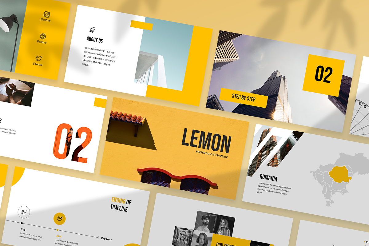 LEMON - Powerpoint Template, a Presentation Template by Pixelz Studio