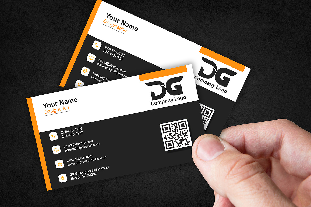 Client Manager Business Card PSD
