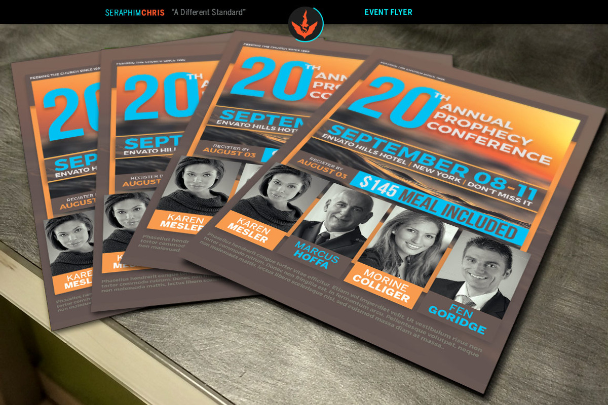 Annual Prophecy Conference Flyer, a Flyer Template by SeraphimChris ...