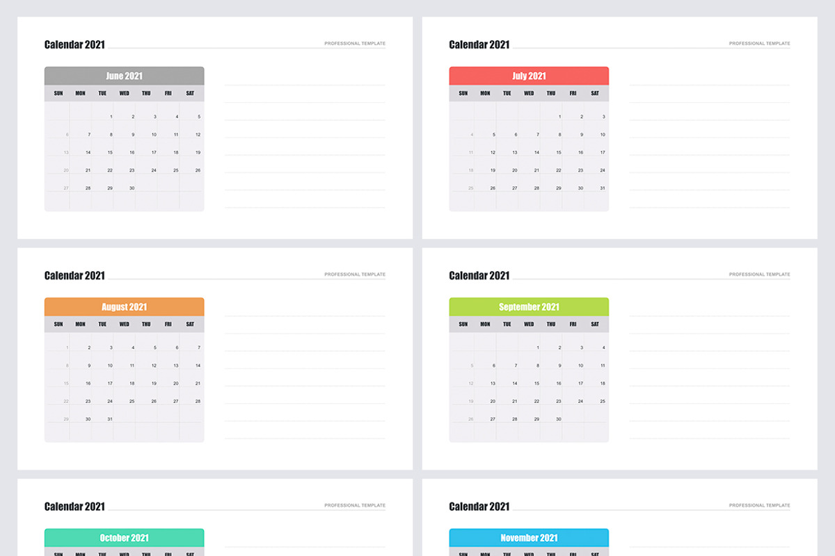 Calendar 2021 for PowerPoint, a Presentation Template by HiSlide.io