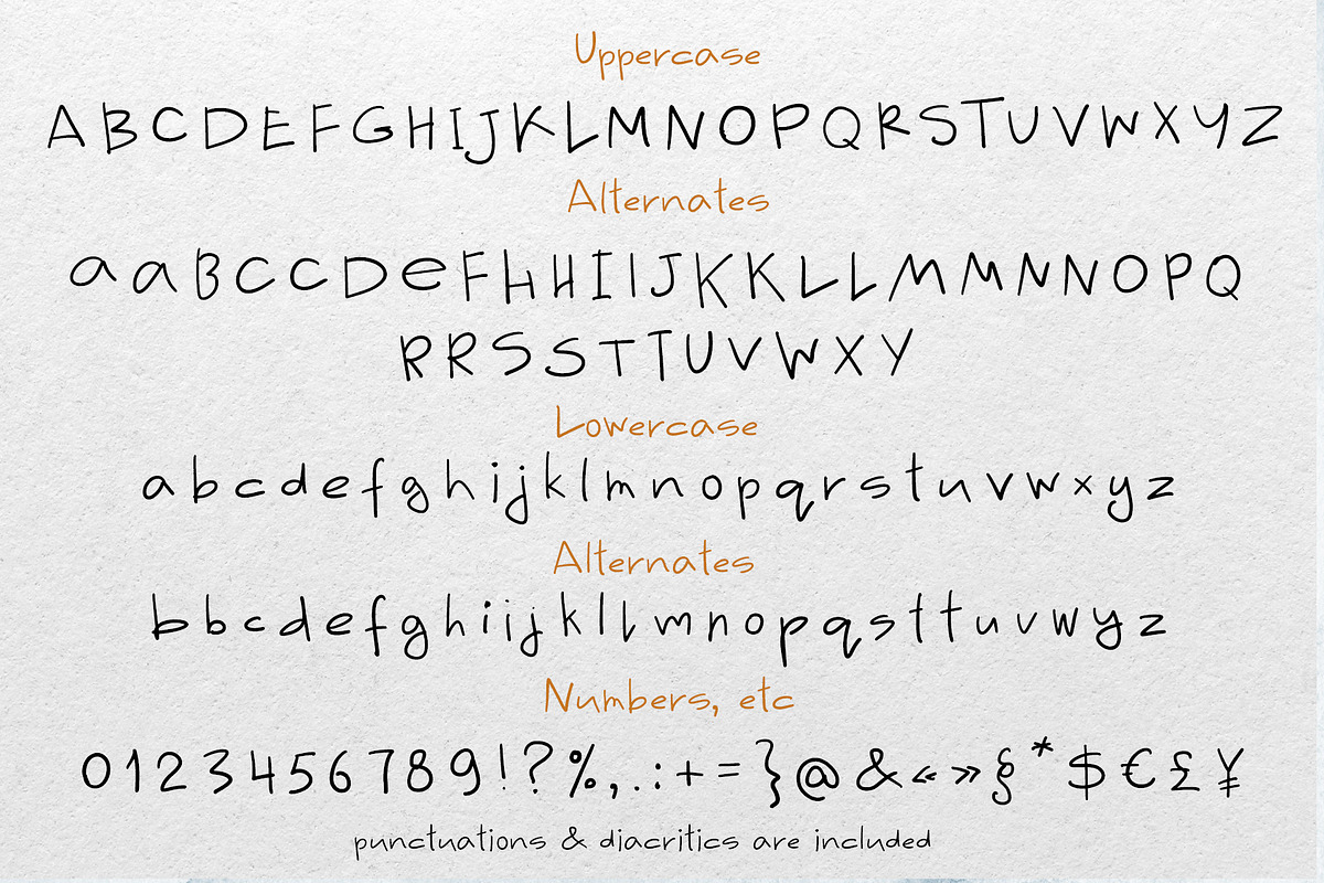 Mountain View handwritten font funny