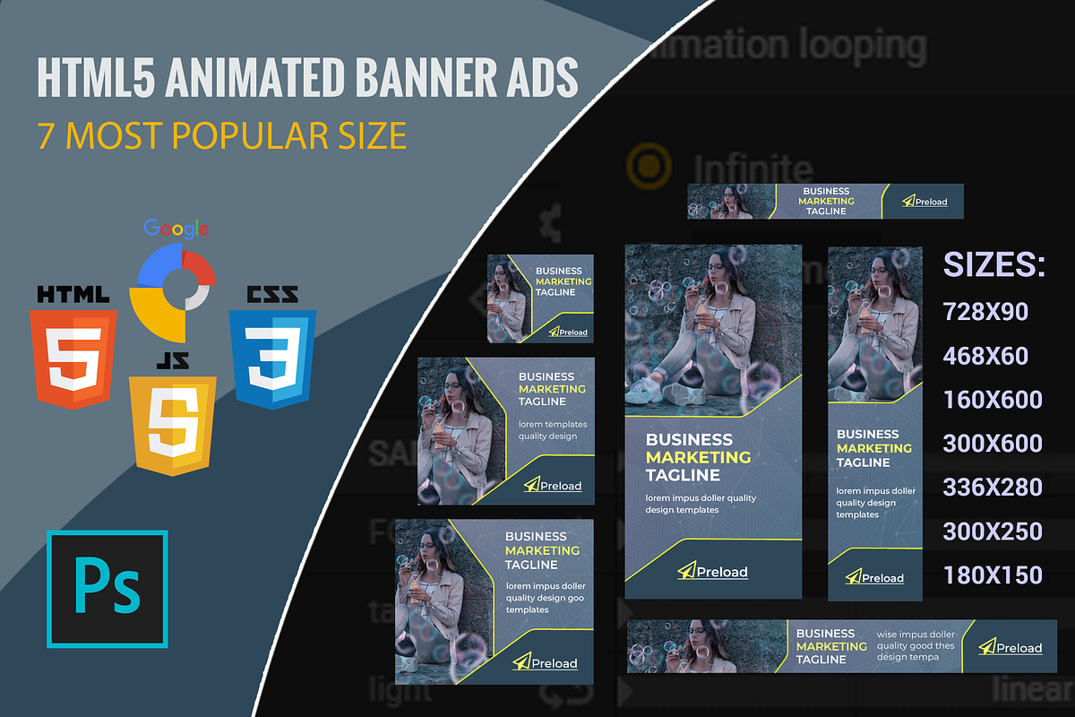 Preload - HTML5 Animated Banner Temp, a HTML Template by QuickArtisan