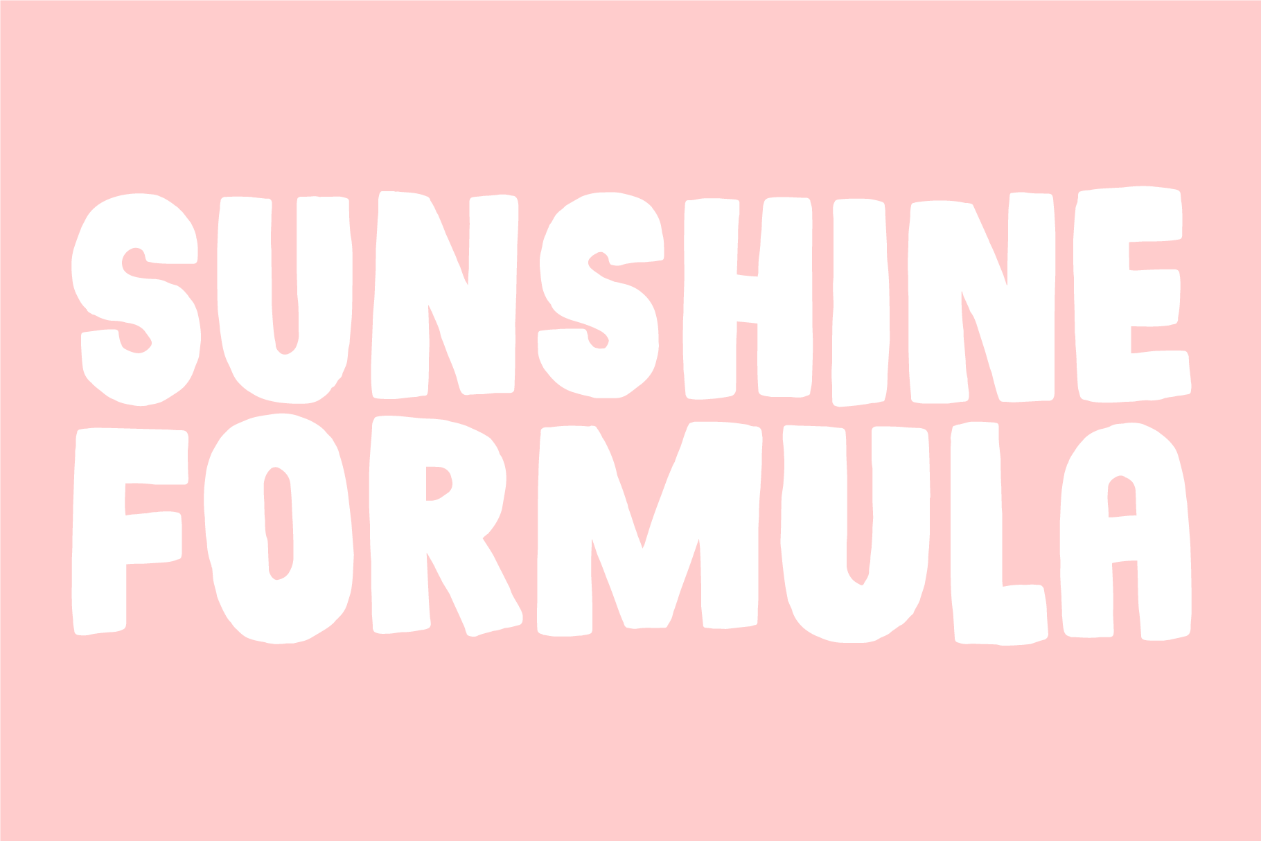 Sunshine Formula, a Sans Serif Font by pizzadudedotdk