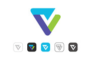 Simple V Logo | Branding & Logo Templates ~ Creative Market