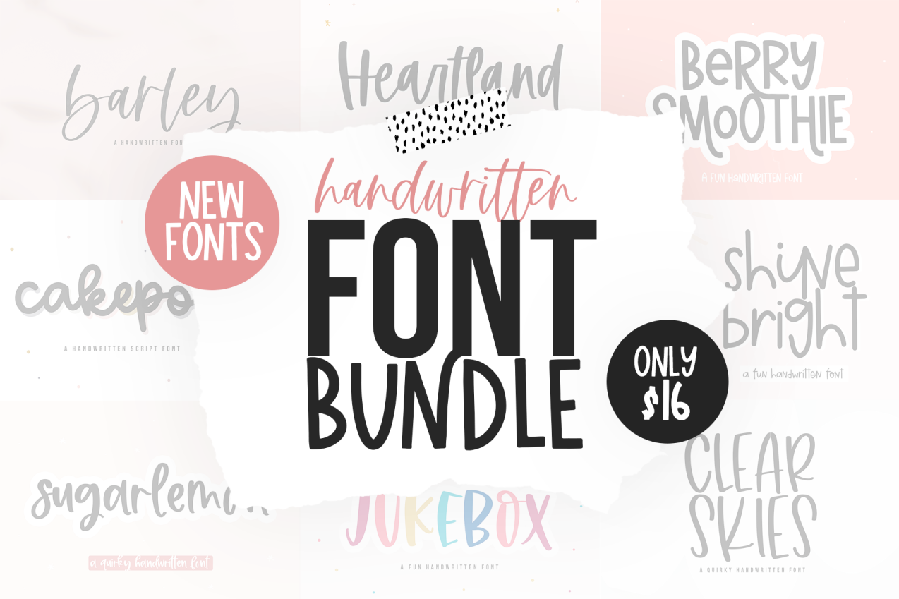 Handwritten Font BUNDLE, a Script Font by KA Designs