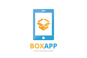 Vector box and phone logo, a Branding & Logo Template by GraphiShop