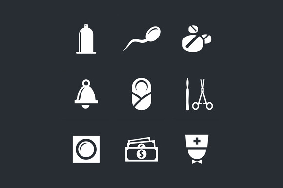 Conception, pregnancy, birth | Icons ~ Creative Market