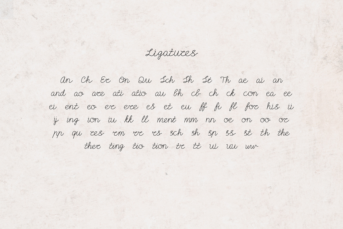 Hand Drawn Script Font