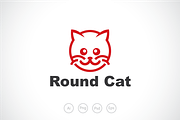 Round Cat Logo Template, a Branding & Logo Template by Heavtryq Design