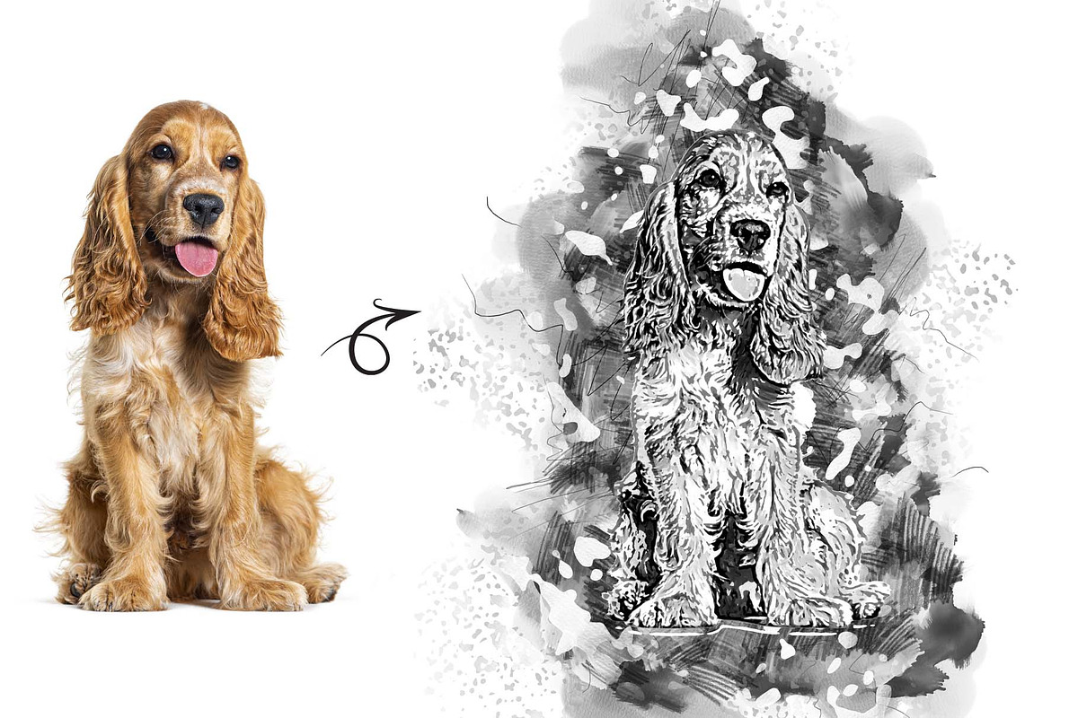 Stylish Ink Art Photoshop Action