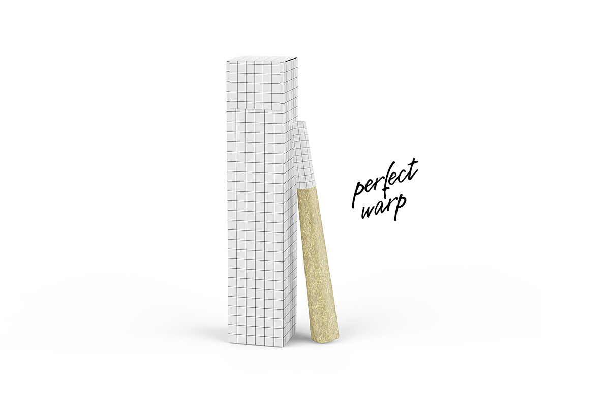 Weed Joint Pre-Roll Packaging Mockup, a Product Mockup by easymock 2