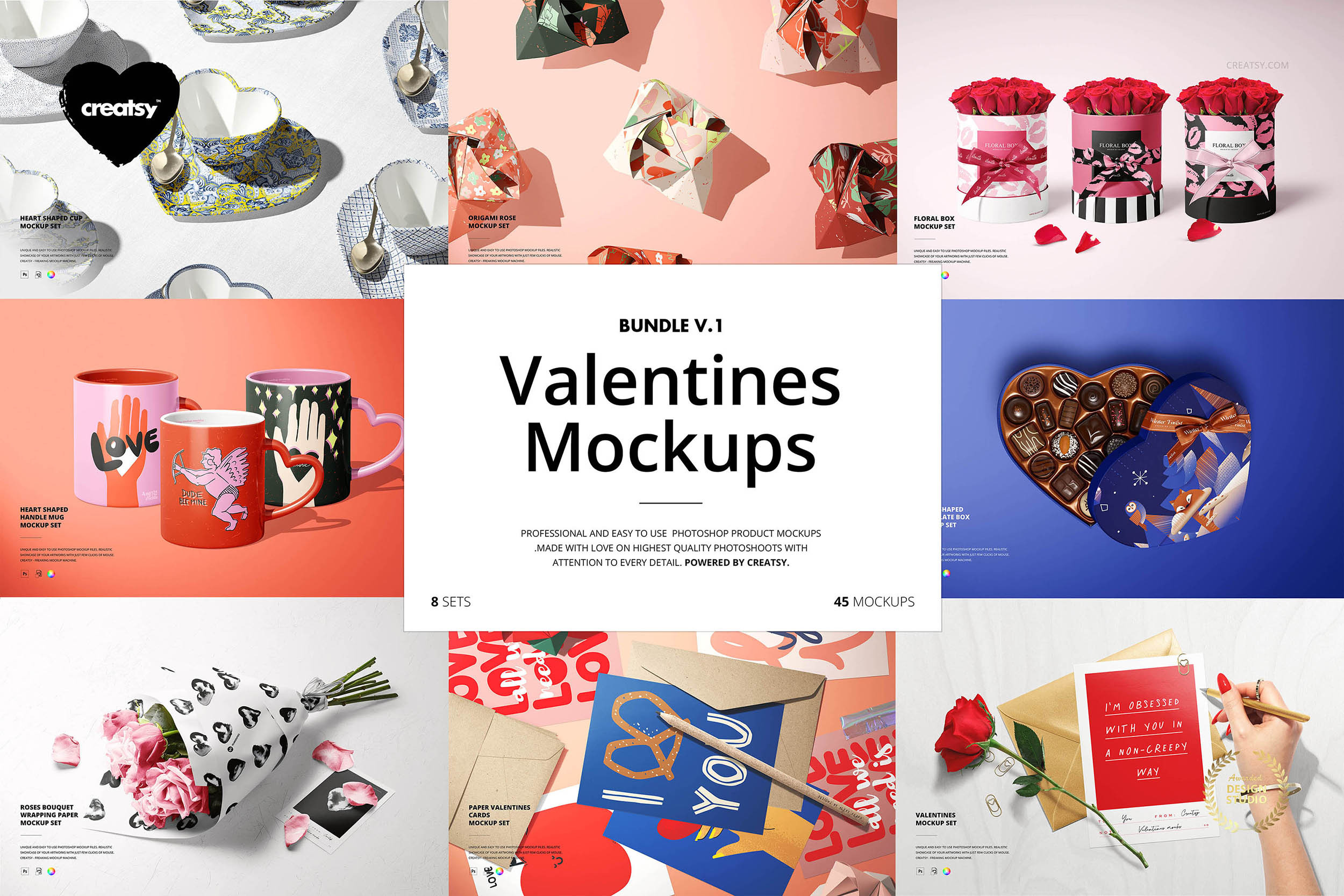 Valentines Mockups Bundle, a Packaging Mockup by creatsy5 | Creative Market