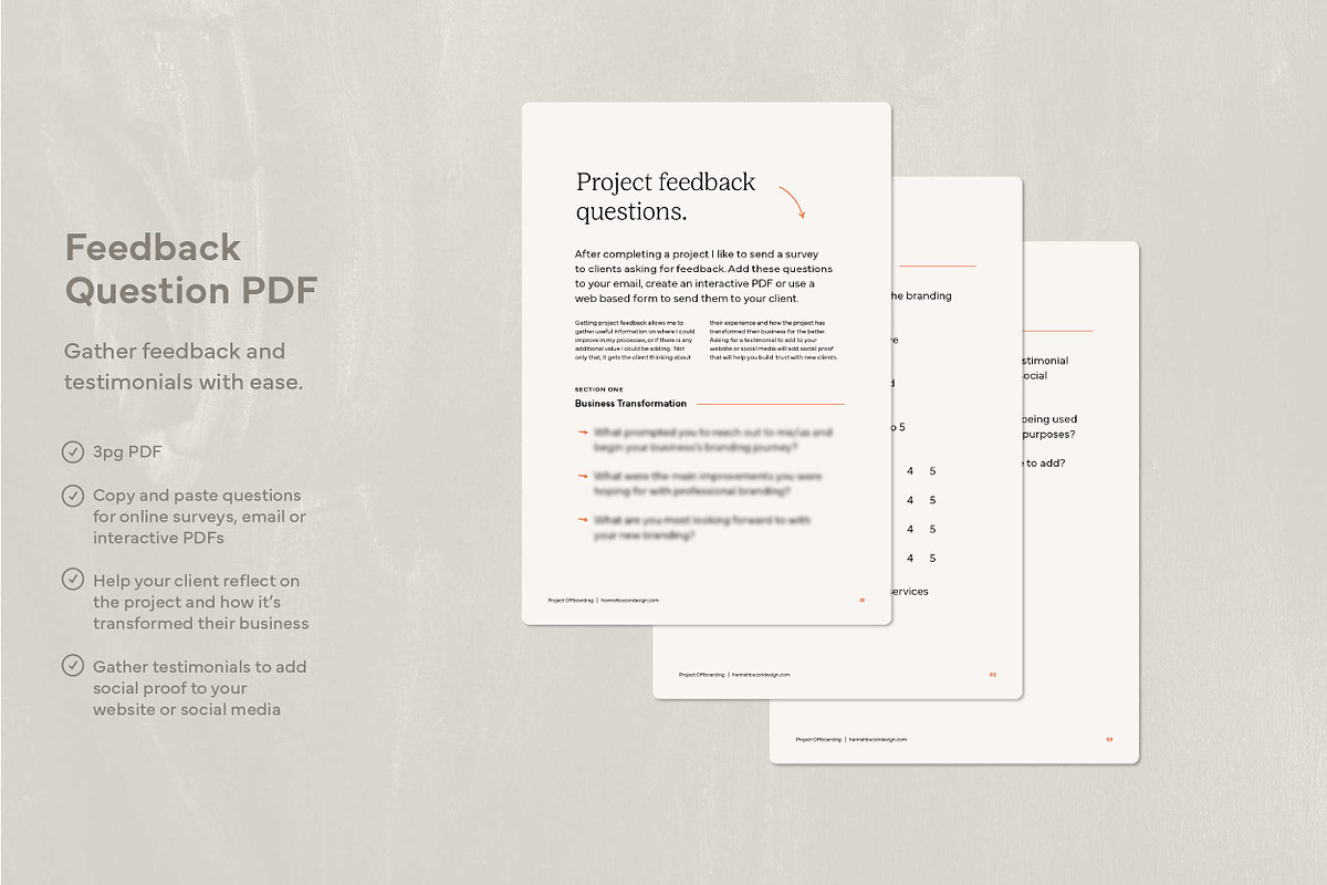 Project Offboarding Template, a Branding & Logo Template by Hannah ...
