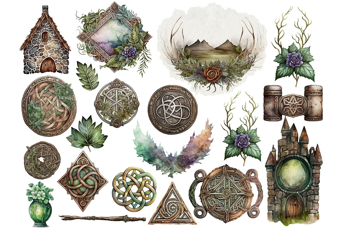 Celtic Journey Clipart Collection, a Graphic by JBArt Clipart | Creative Market