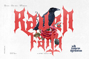 Raven Faith - a Satanic Display Font, a Blackletter Font by ...