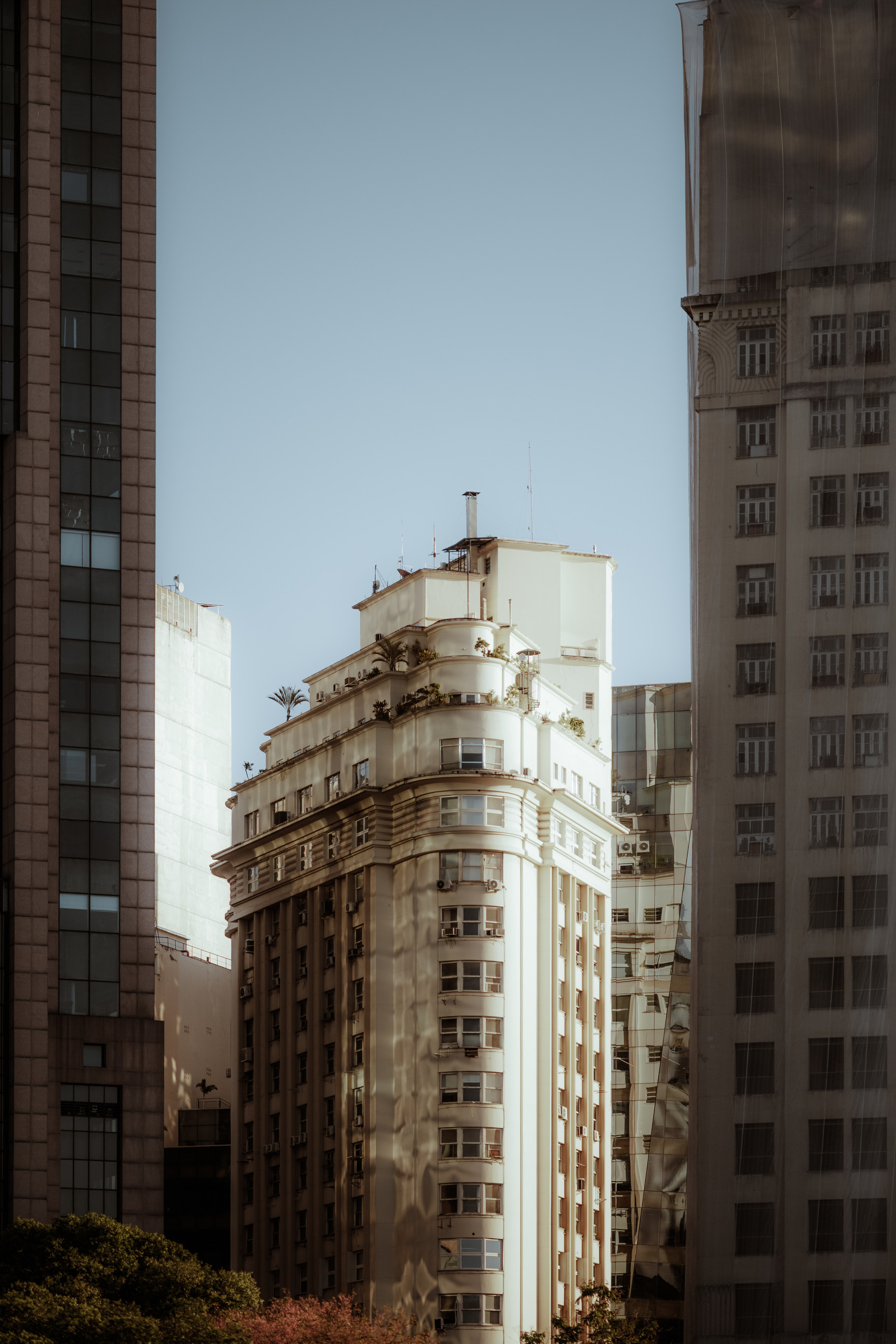 Art deco building between towers, an Architecture Photo by SkyNext