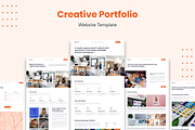 Creative Portfolio Website Template, an UI Kit Template by Kreativ Space