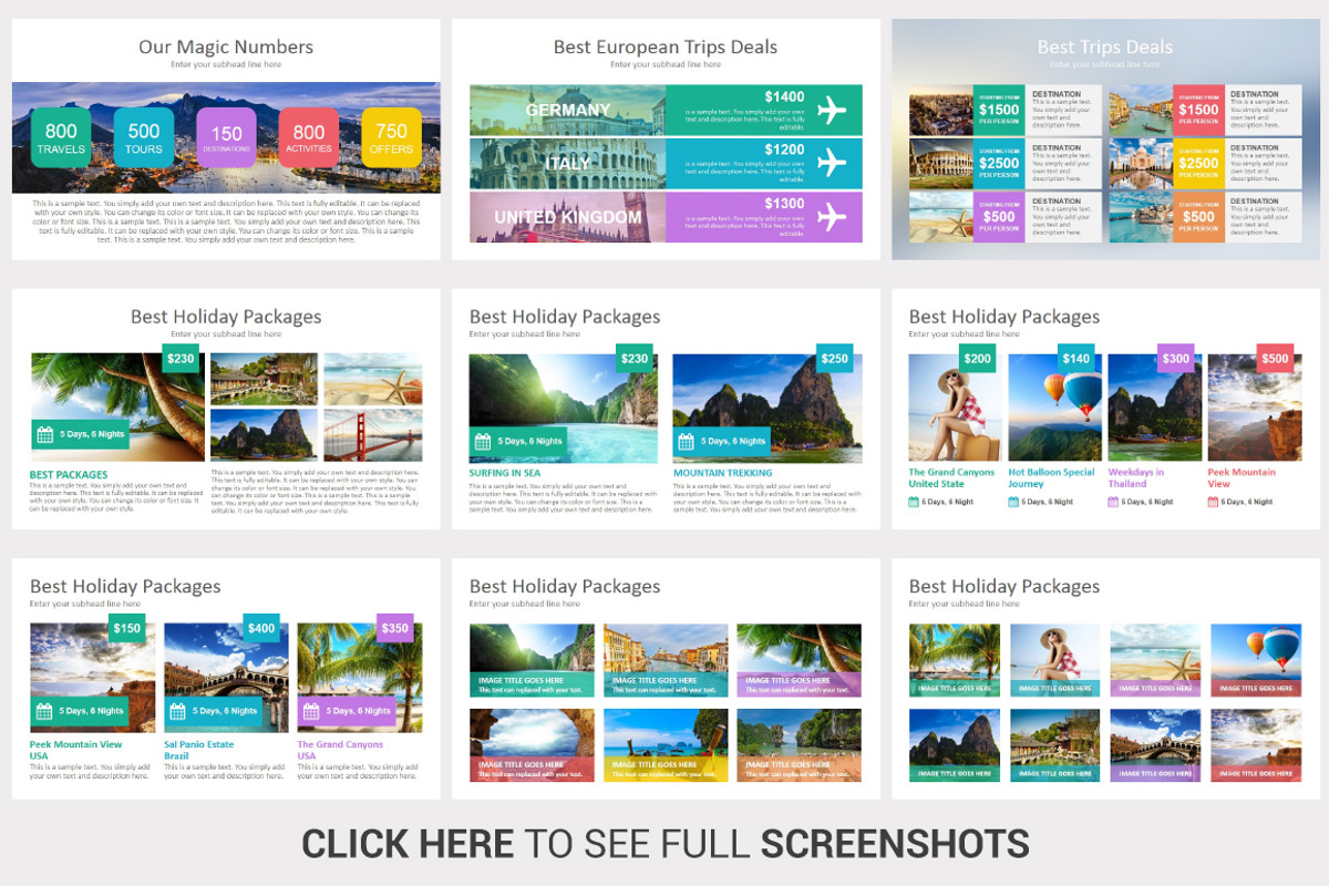 Travel Agency PowerPoint Template, a Presentation Template by SlideSalad