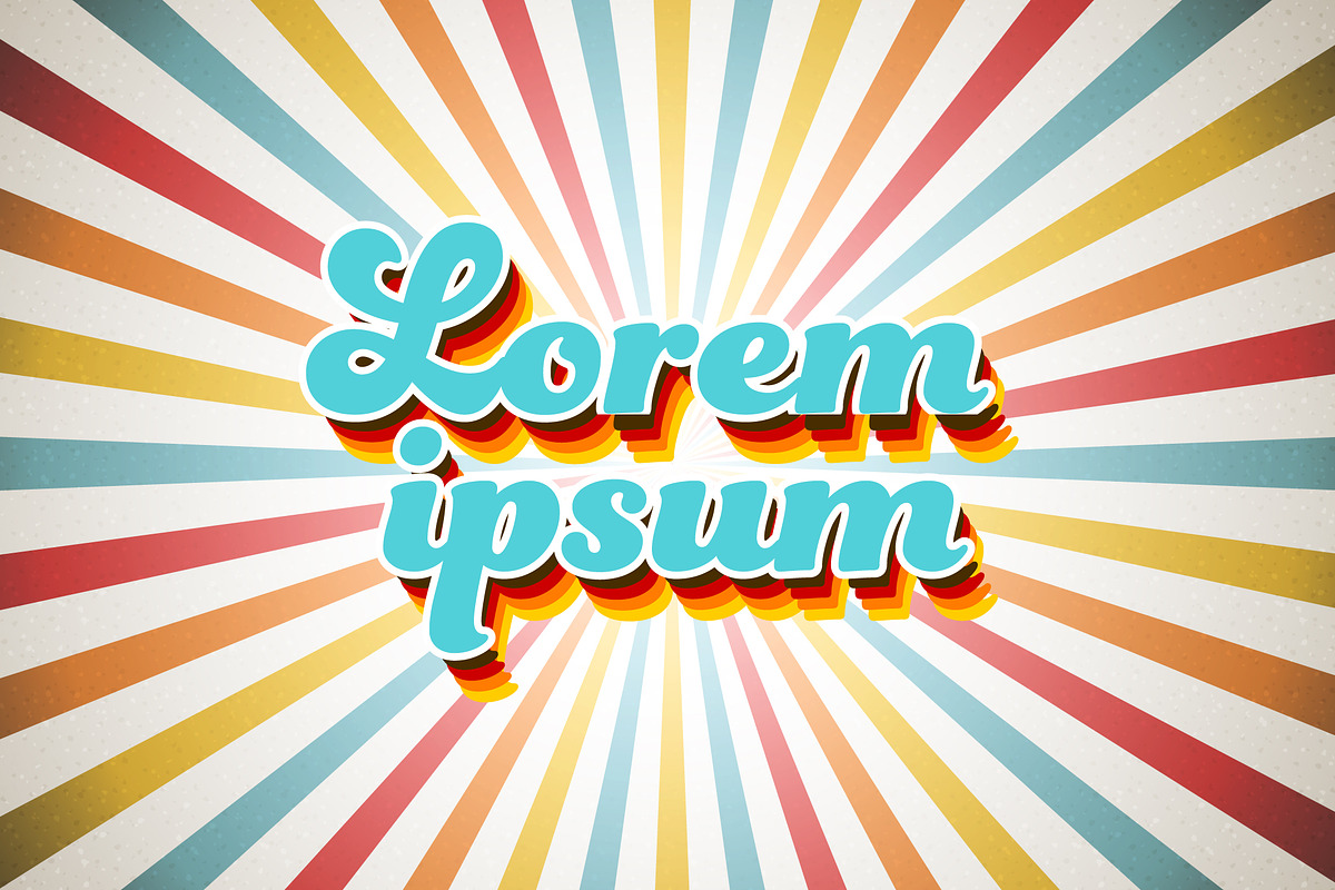 Illustrator retro style effect, a Layer Style Add-On by Orson ...