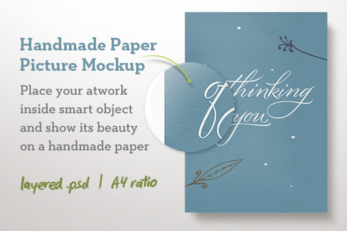 Handmade Paper Picture Mockup, a Mockup by Frisk Shop