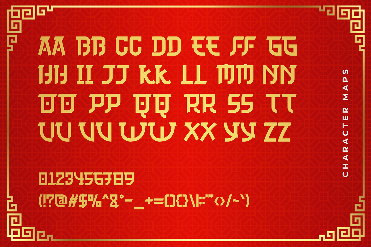 Gong Xi Fa Cai - Modern Chinese Font, a Script Font by overlaytemplates ...
