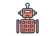 Robot code icon, an Icon by Creative priyanka