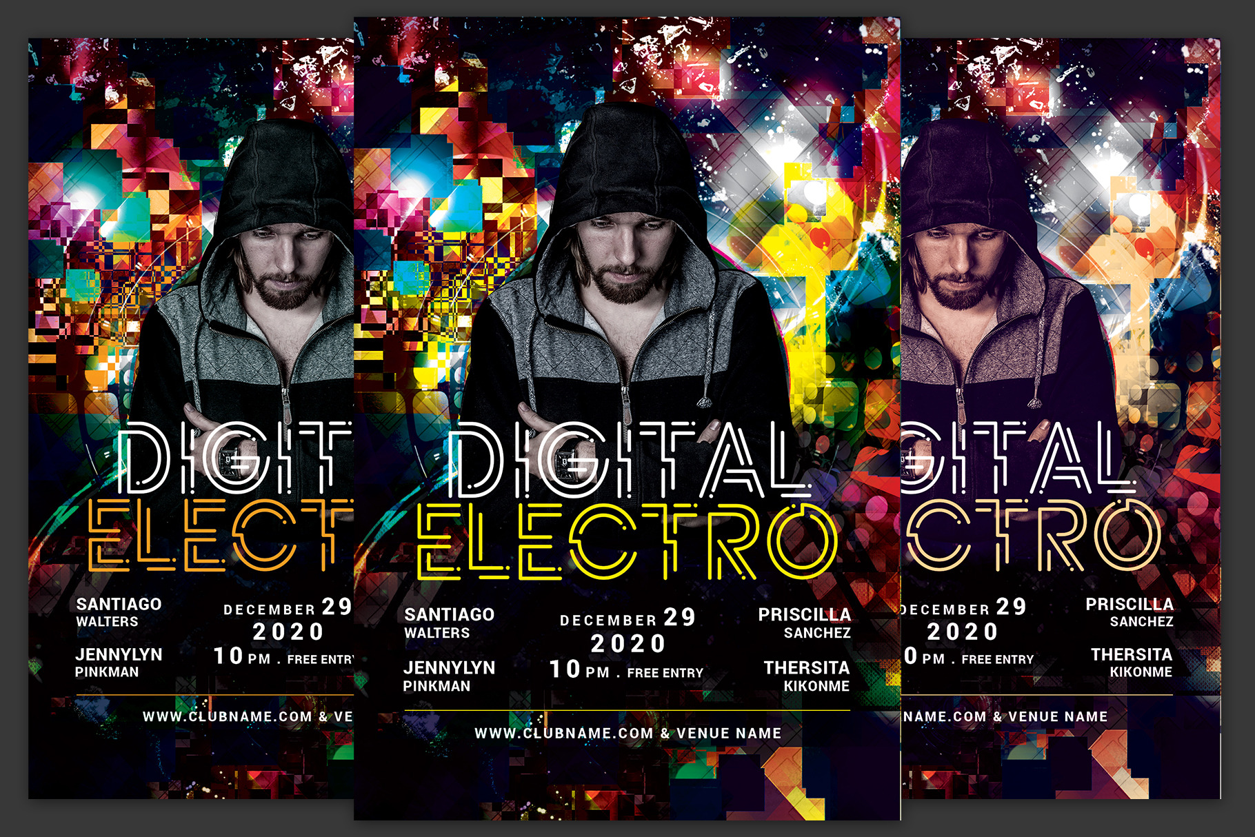 Digital Electro Flyer, a Flyer Template by KiraYamato Design Studio ...
