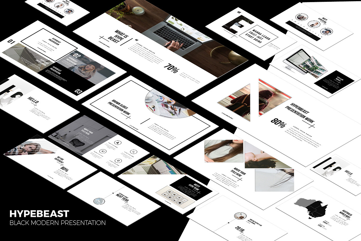 Hypebeast Googleslide Template, a Presentation Template by Rocket Template