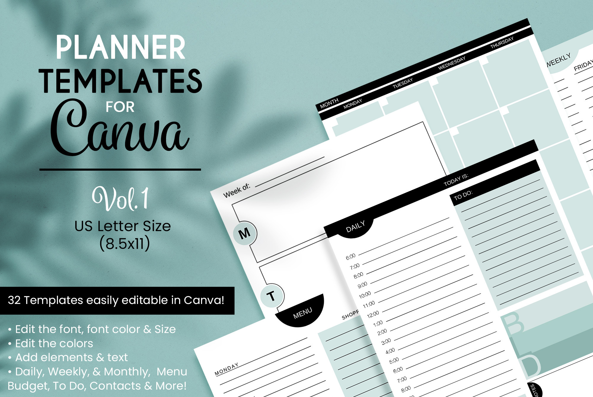 Canva Planner Templates Vol. 1