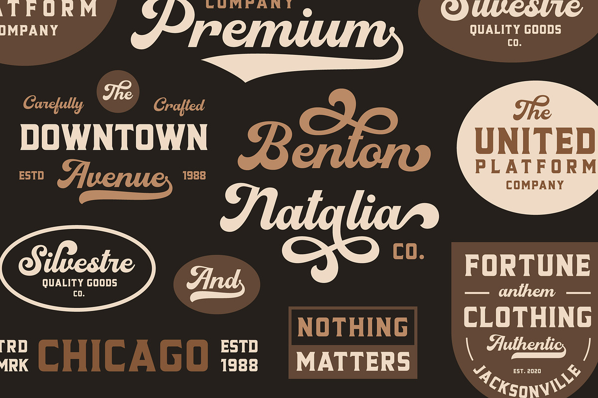 Mexiland - Vintage Font Duo, a Script Font by Grezline Studio