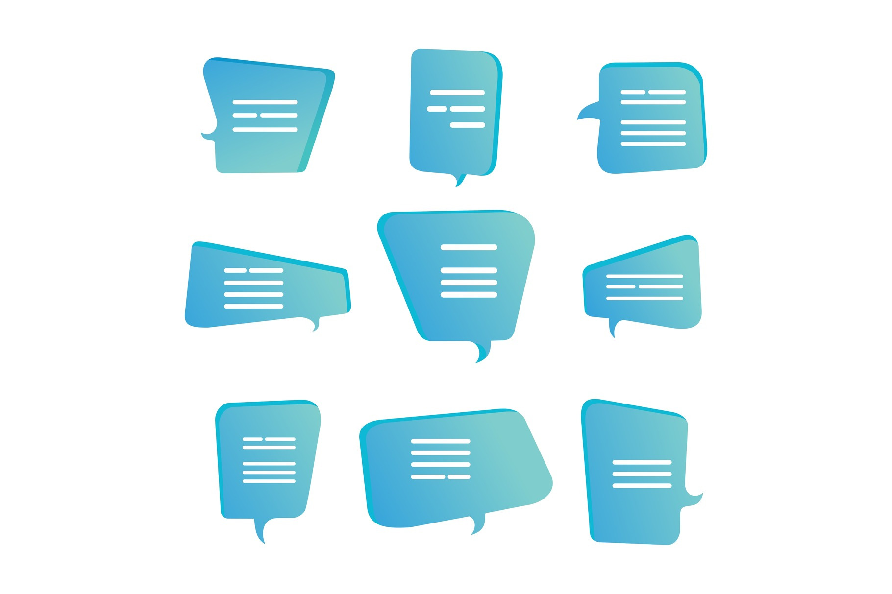 Shape speech talking cloud, quote, a Texture Graphic by Quarta