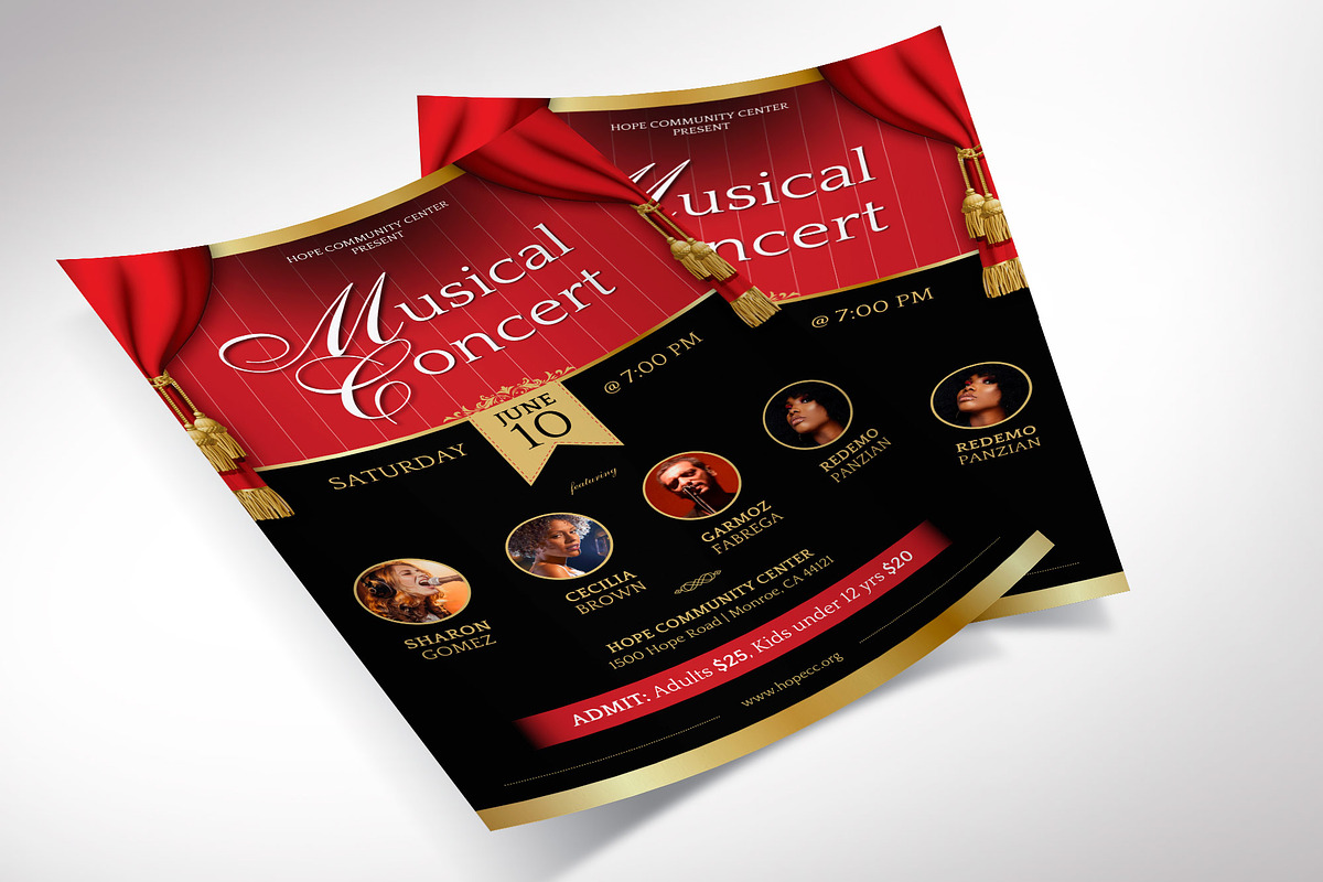 Musical Event Flyer Canva Template