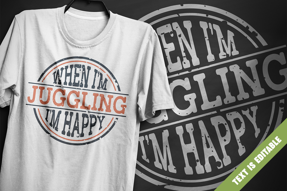 Juggling - Typography Design | Graphic Objects ~ Creative Market
