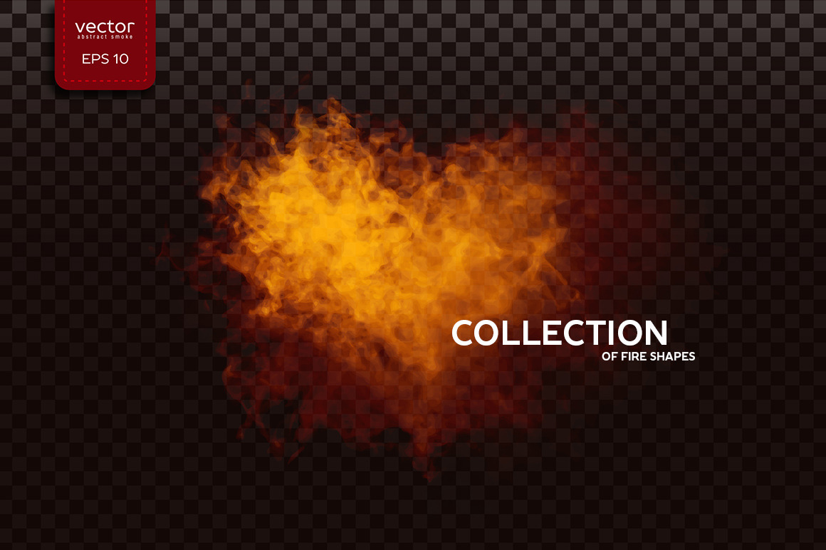 Vector fire shapes, an Illustration by Julvil | Creative Market