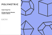 Polymetric Geometric Design Kit, an Object Graphic by Pixel Supplies
