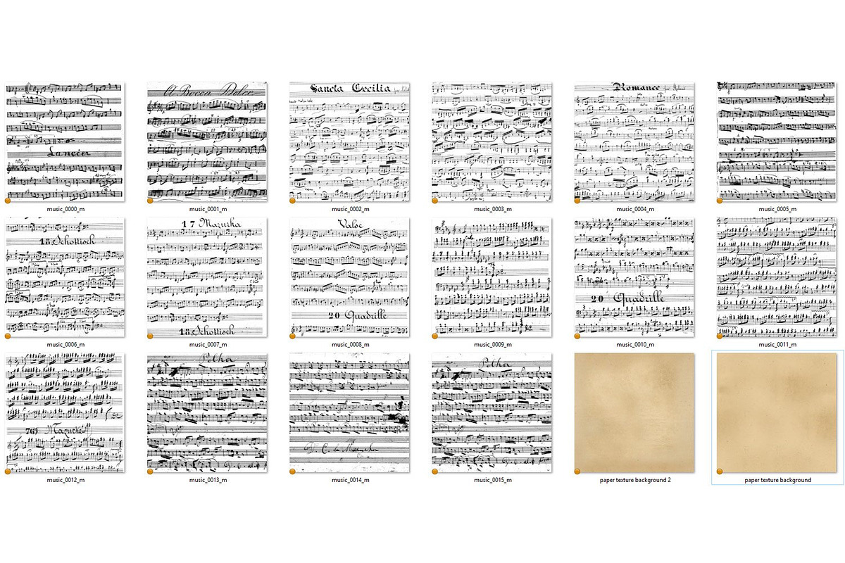 Handwritten Music Overlays, a Texture Graphic by Digital Curio