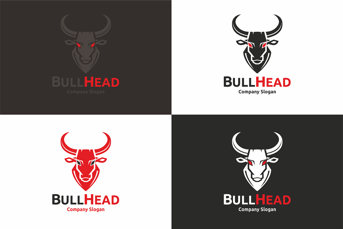 Bull Head Logo, a Branding & Logo Template by Metrolinevision
