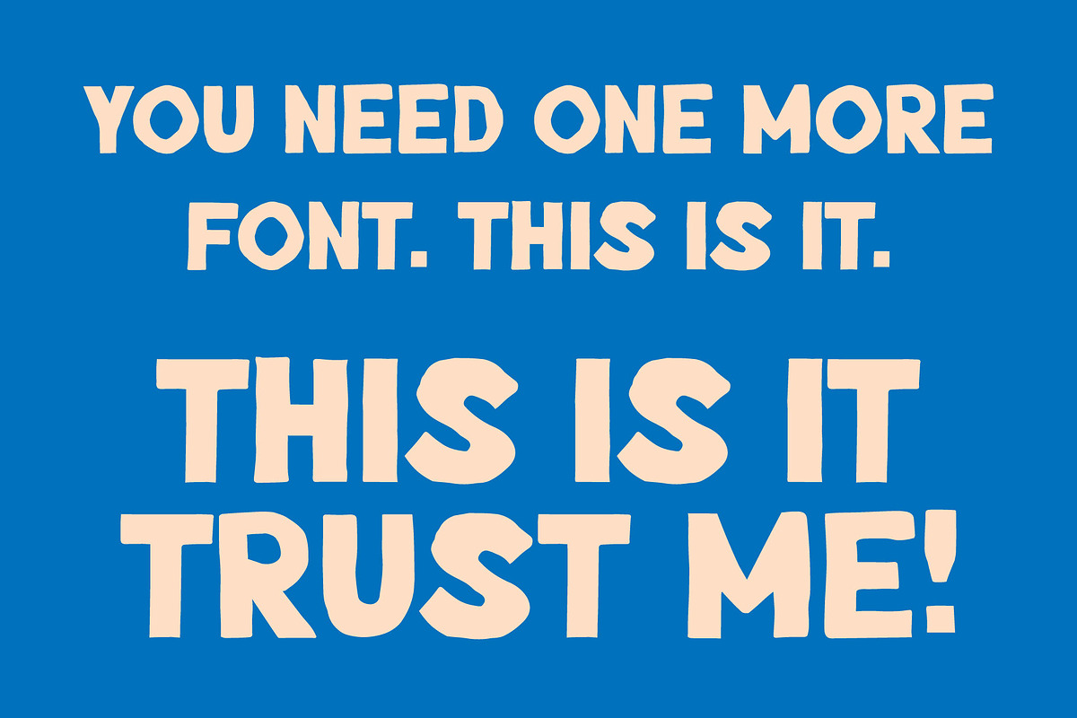 One More Hand drawn font | Creative Market