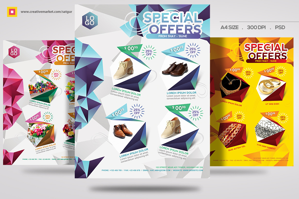 Product Promotion Flyer, a Flyer Template by Satgur Graphic Design