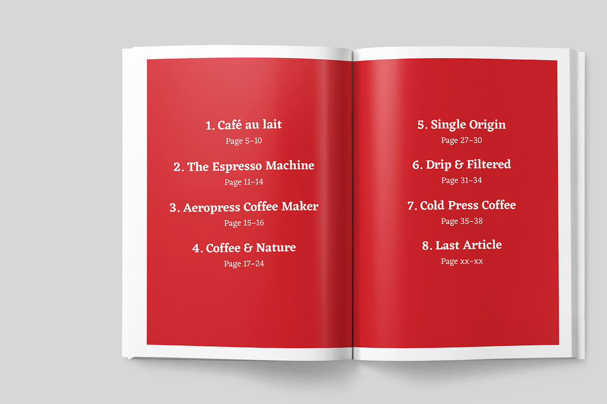 COFFEE CULTURE MAGAZINE, a Magazine Template by MashMish Studio