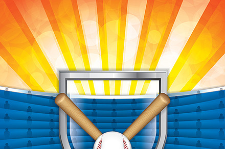 Baseball stadium, a Texture Illustration by gigello