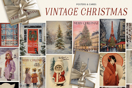 Retro Christmas Prints & Cards | Creative Market